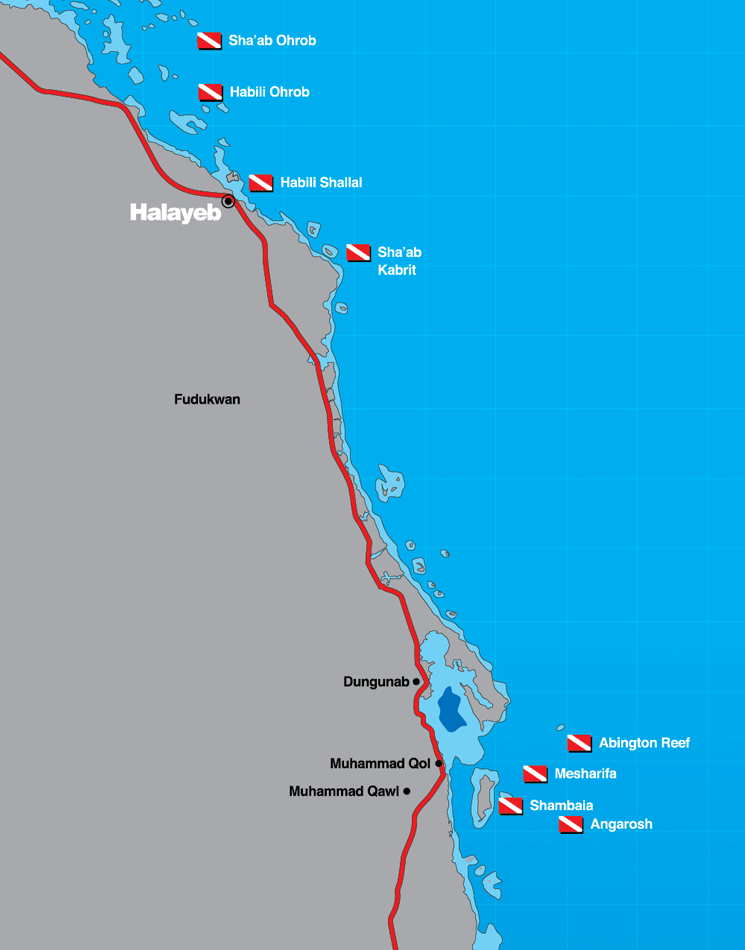 Red sea dive maps